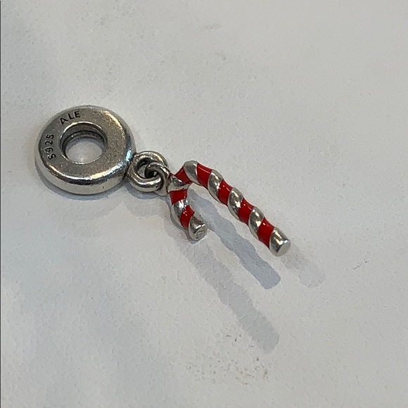 Pandora | Jewelry | Pandora Sterling Silver Candy Cane Dangle Charm ...